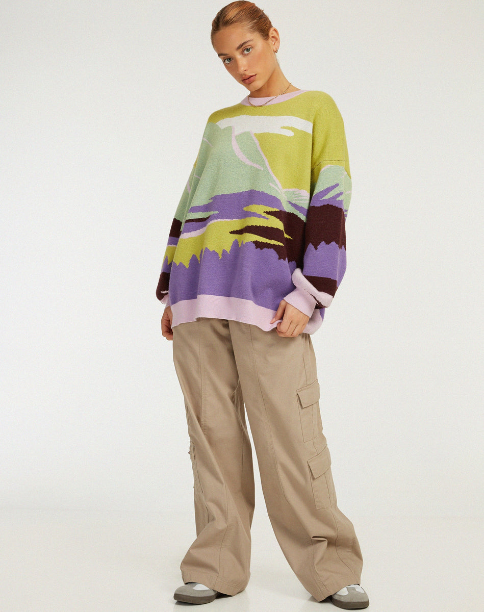 Pull oversize Landscape | Lulees - motelrocks-com-eur